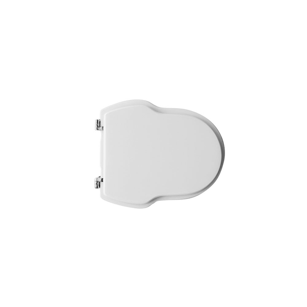 Sedile wc bianco per Vitruvit vaso Old Time larghezza 37,5 cm cerniere